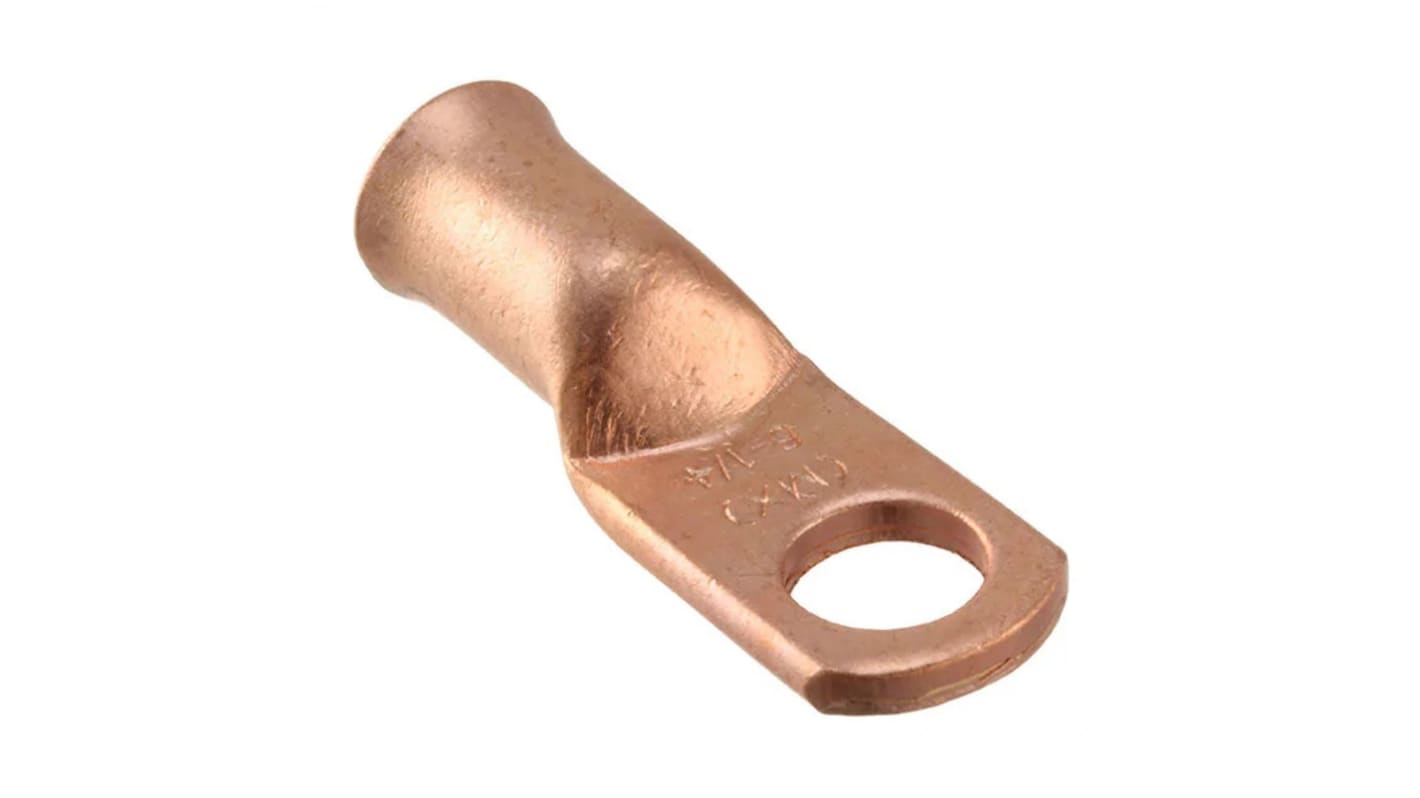 192210494 | Molex, 19221 Uninsulated Crimp Ring Terminal, 1/4 (M6) Stud ...