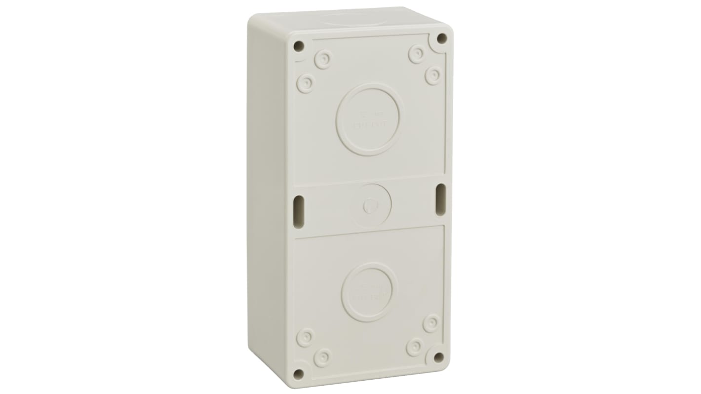 56E2BLANK-GY | Clipsal Electrical 56 Series Grey PVC Back Box, IP66, 2 ...