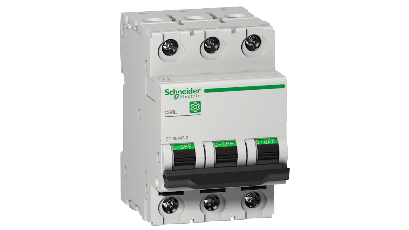 M9F17306 | Schneider Electric Multi 9 C60L MCB, 3P, 6A Curve C, 25 kA ...