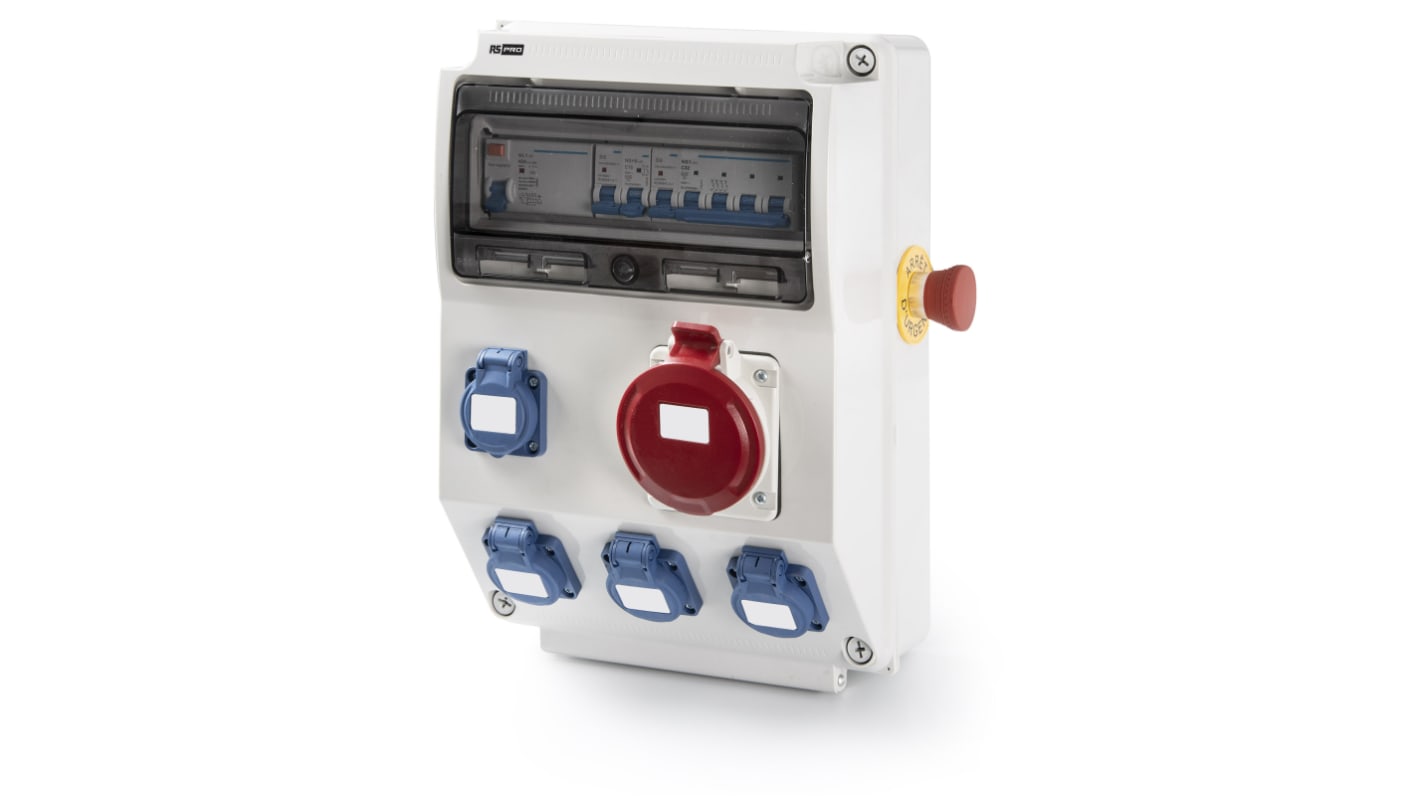 RS PRO IP44 3P + N + E Industrial Power Socket, Rated At 40A, 400 V | RS