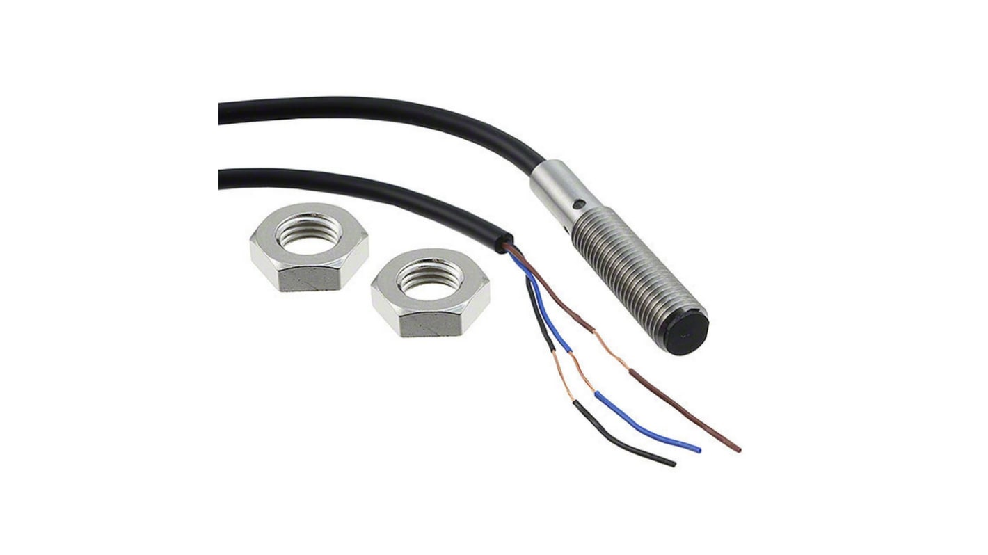 E2B-S08KS02-WP-B1 5M | Omron Inductive Barrel-Style Inductive Proximity Sensor, M8 x 1, 2 mm ...