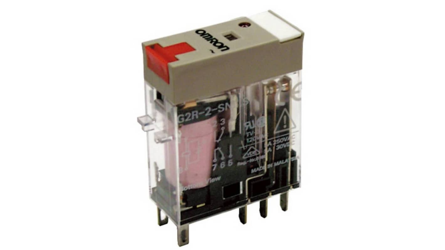 G2R-2-SNI AC240(S) | Omron Plug In Non-Latching Relay, 240V ac Coil, 5A ...