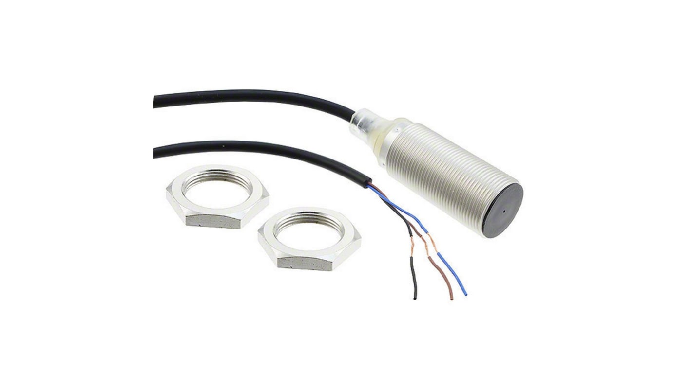 E2B-M18KS08-WP-C1 2M | Omron Barrel-Style Inductive Proximity Sensor, M18 x 1, 8 mm Detection ...