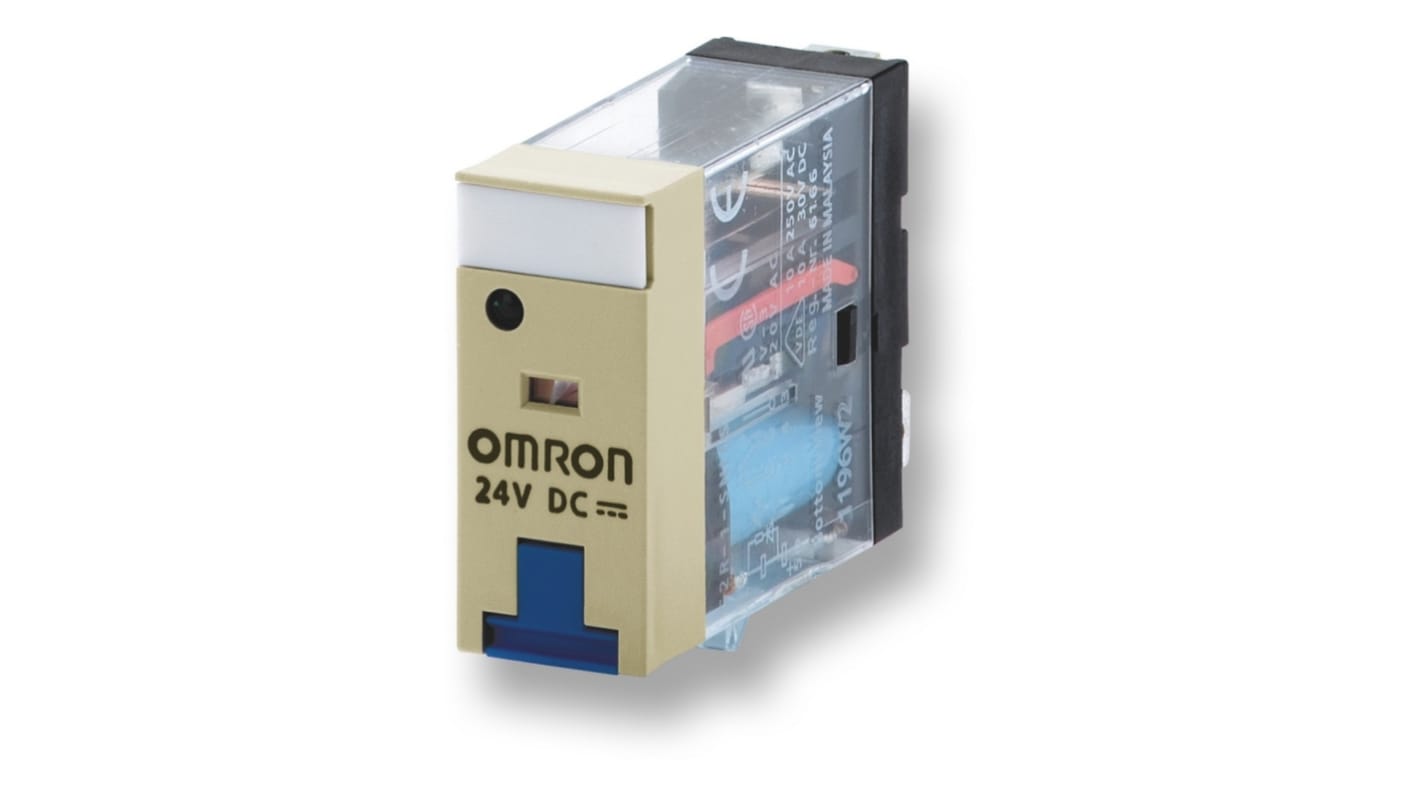 G2R-1-S AC240(S) | Omron Plug In Non-Latching Relay, 240V ac Coil, 10A Switching Current, SPDT | RS