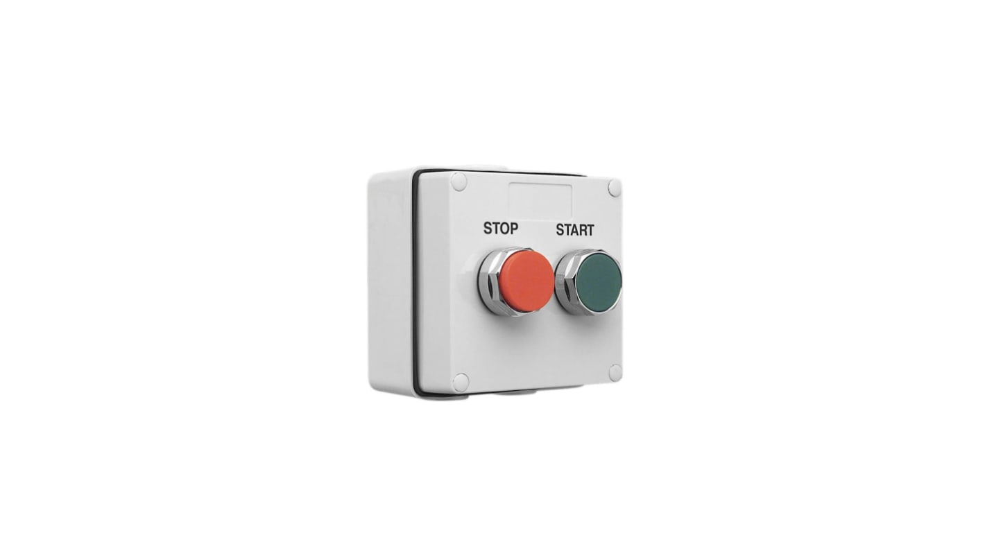 56/2PB-GY | Clipsal Electrical Push Button Control Station, Green, Red ...
