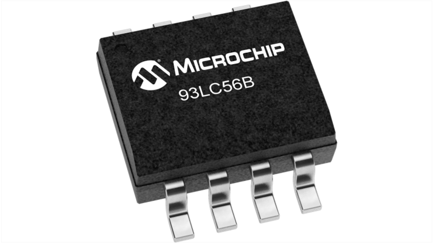 Microchip 93LC56B/SN, 2kbit Serial EEPROM Memory, 250ns 8-Pin SOIC Serial | RS