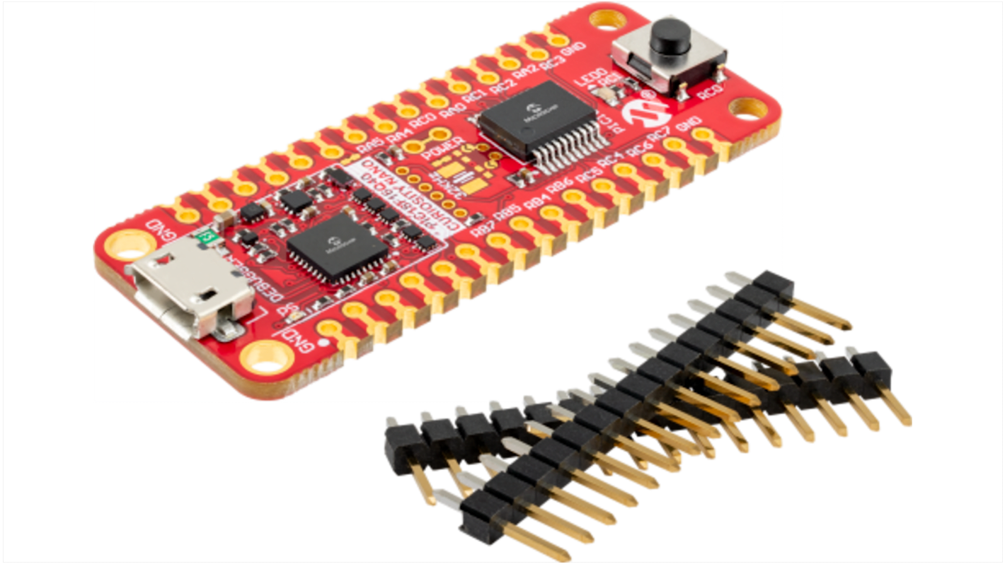 Microchip PIC18F16Q40 Curiosity Nano Evaluation Kit Microcontroller ...