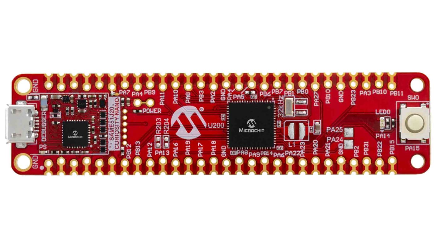 Microchip SAME51 Curiosity Nano Microcontroller Development Board EV76S68A | RS