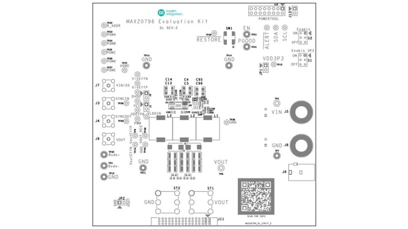 MAX20796DL2EVKIT# | Maxim Integrated MAX20796 Discrete Inductor ...