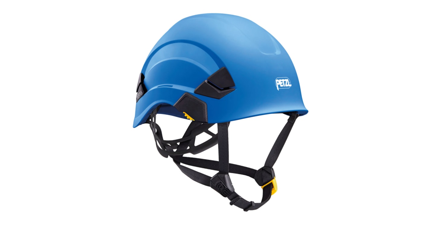 A010AA05 | Petzl Vertex Blue Safety Helmet with Chin Strap, Adjustable | RS