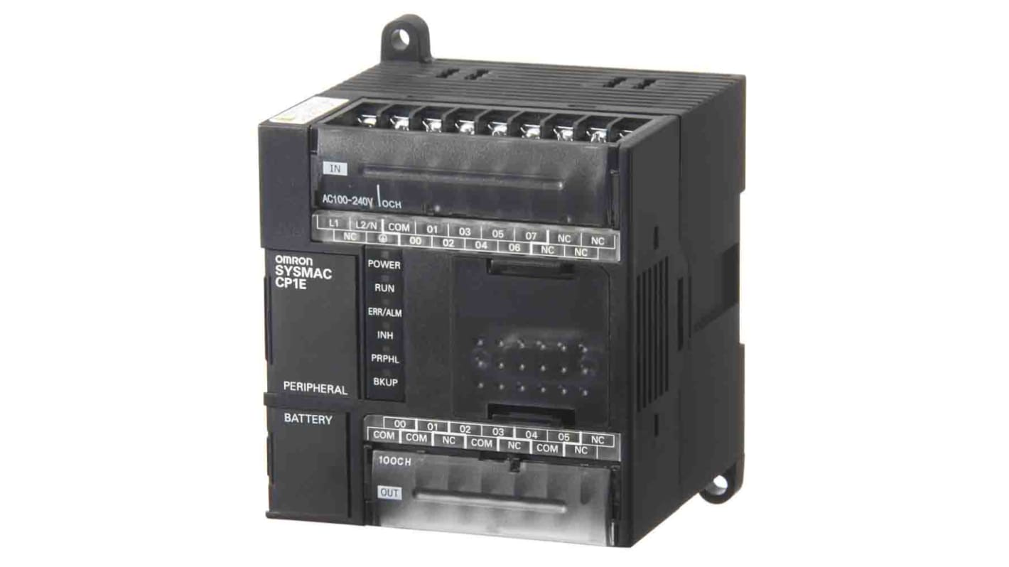 CP1E-N14DR-A | Omron CP1E Series PLC CPU for Use with CP Series, 8 ...
