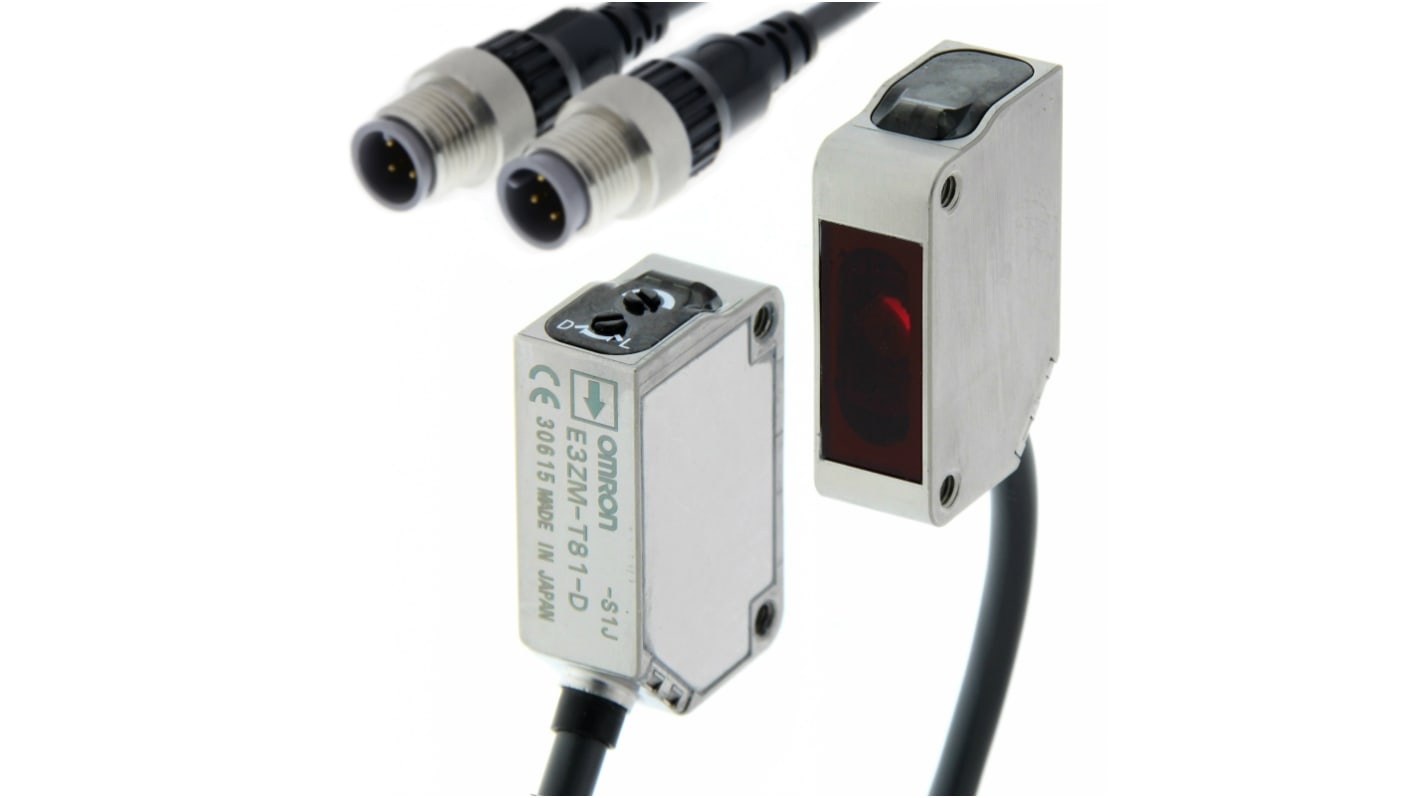 E3ZM-T81-S1J 0.3M | Omron Through Beam Photoelectric Sensor, Block Sensor, 15 m Detection Range | RS