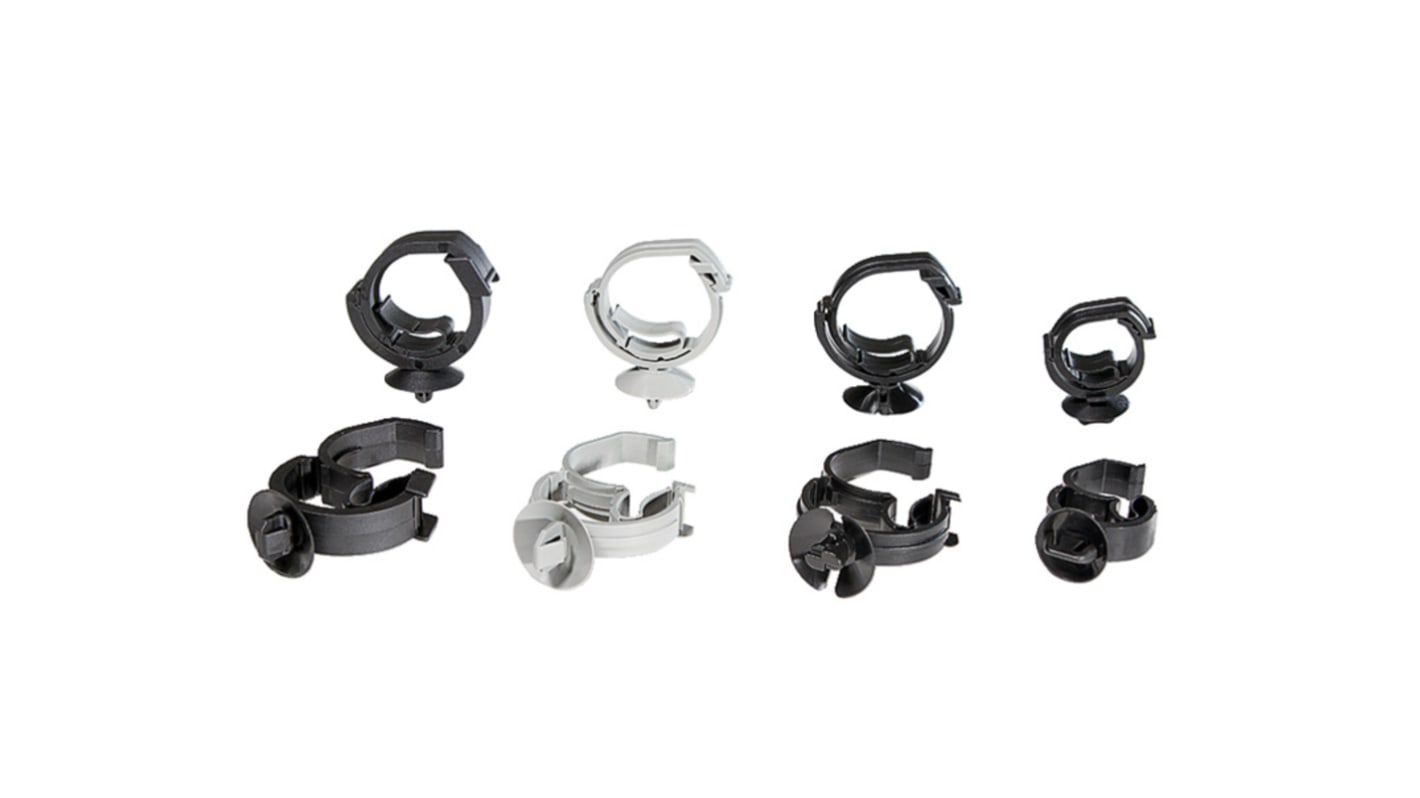 151-02874 | HellermannTyton Black Nylon Clip, 13mm Max. Bundle | RS