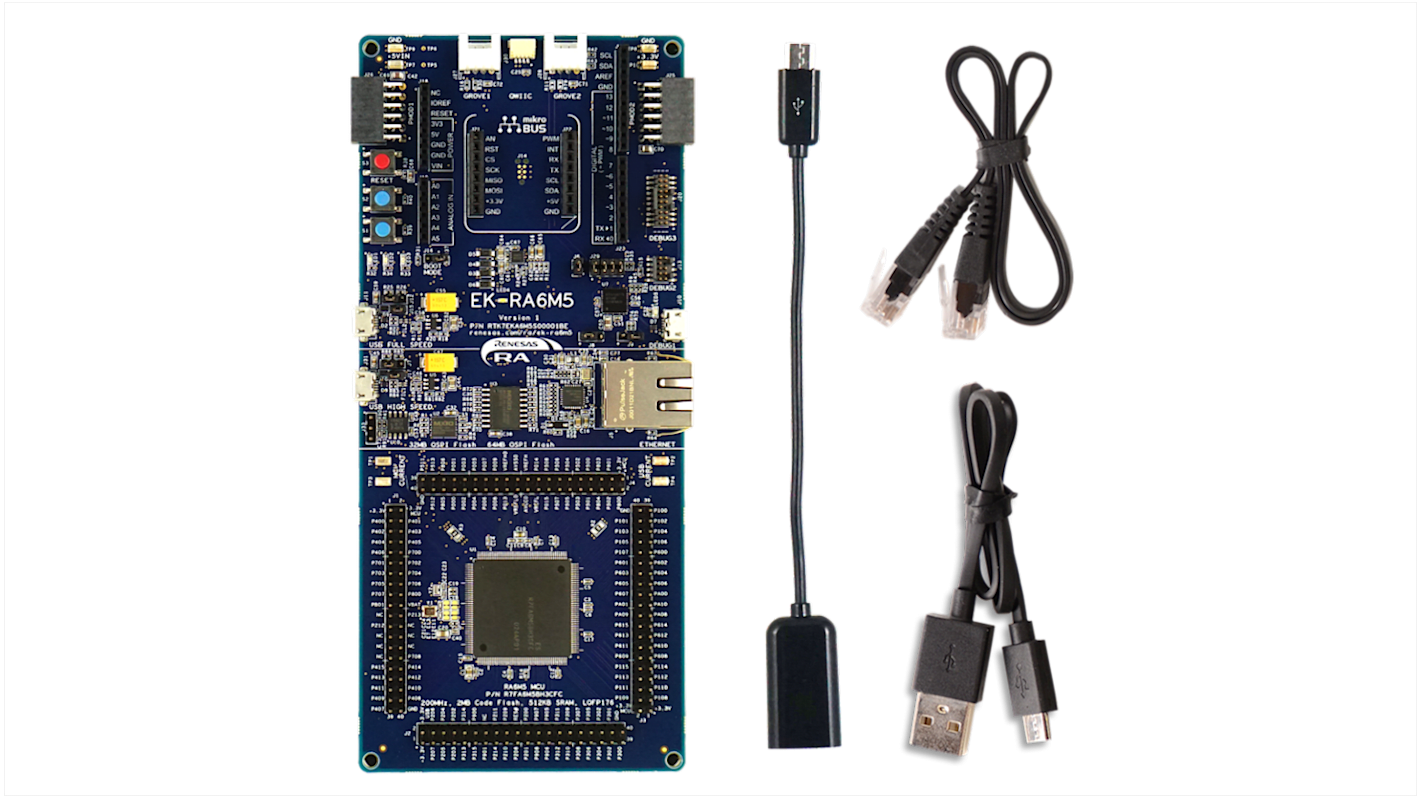 Renesas Electronics Evaluation Kit for RA6M5 32 Bit Microcontroller ...