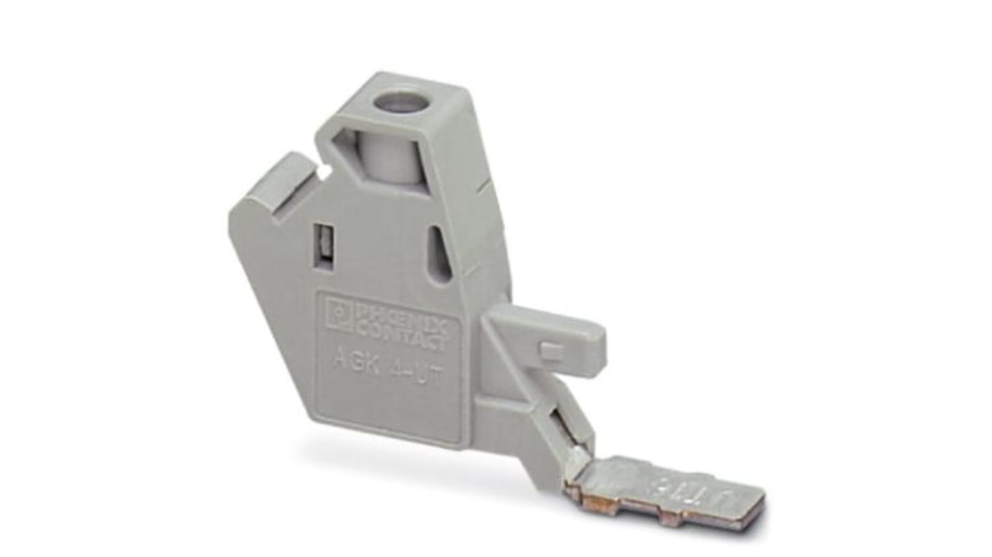 3047125 | Phoenix Contact AGK 4 Series DIN Rail Terminal Block, ATEX ...
