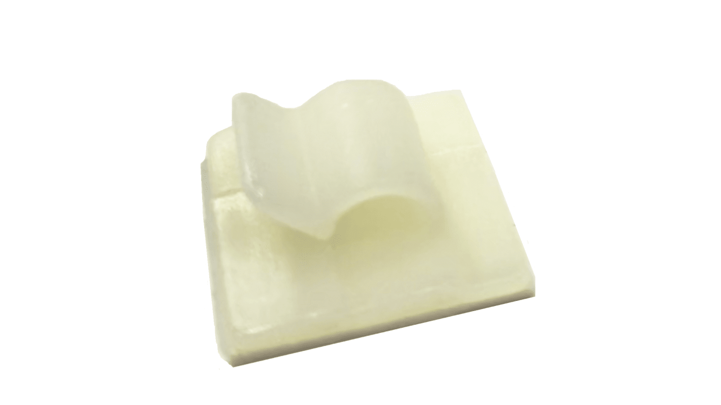 RS PRO Natural Nylon Round Clip, 4.9mm Max. Bundle | RS