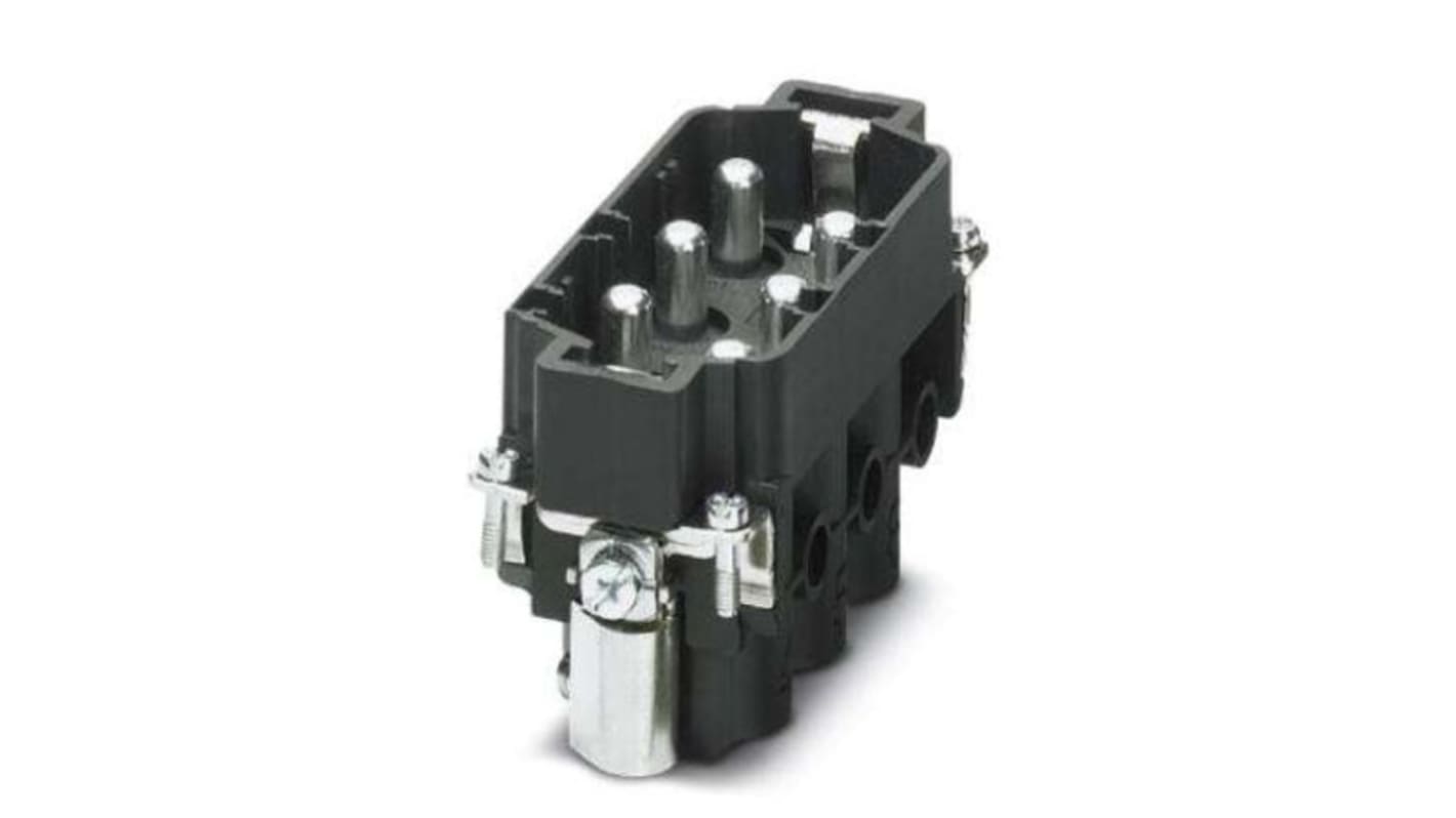 1580538 | Phoenix Contact Heavy Duty Power Connector Insert, 80A, Male, HC Series, 6 Contacts | RS