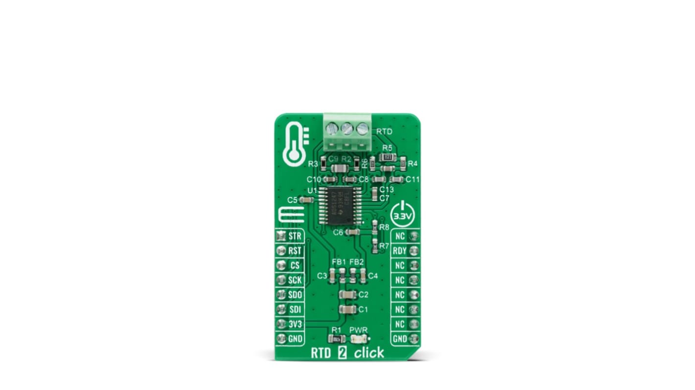 MIKROE-4282 | MikroElektronika RTD 2 Click Development Kit for ADS1247 RTD | RS