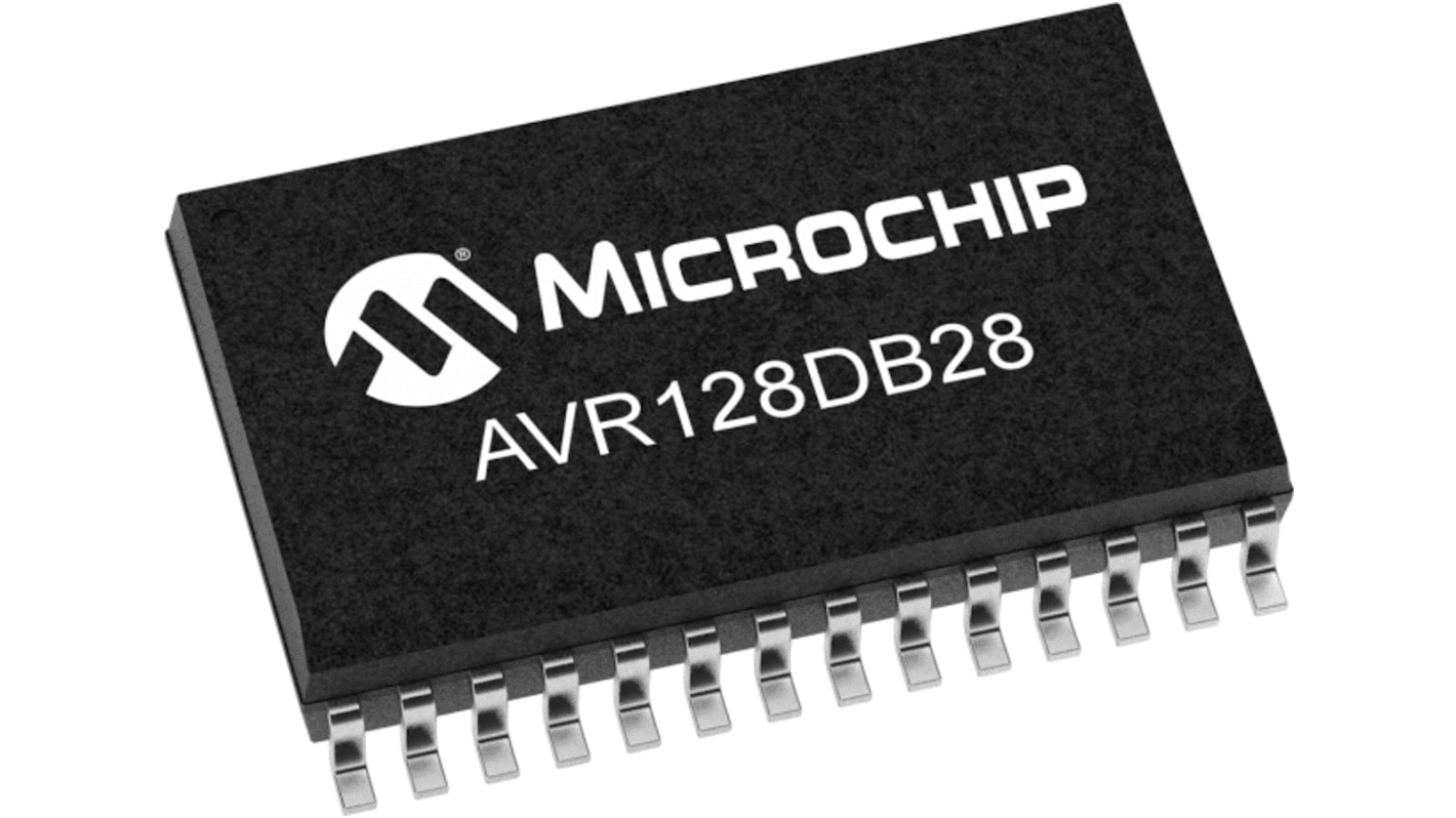 Microchip AVR128DB28-I/SO, 8bit Microcontroller, AVR DB, 24MHz, 128 kB Flash, 28-Pin SOIC | RS