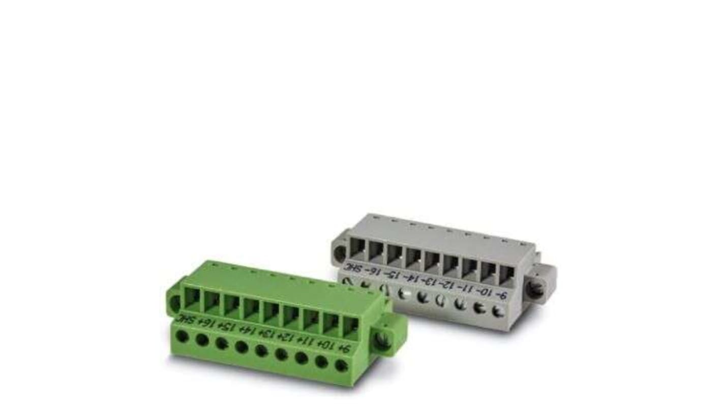 2907270 | Phoenix Contact 9 Way Pluggable Terminal Block, Plug Kit ...