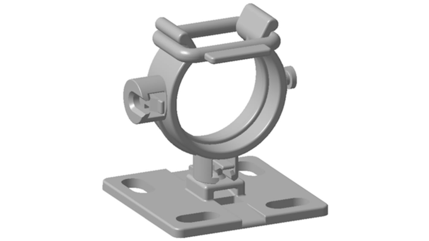 161-64004 | HellermannTyton Black Polyamide Fixing Clip, 16mm Max. Bundle | RS