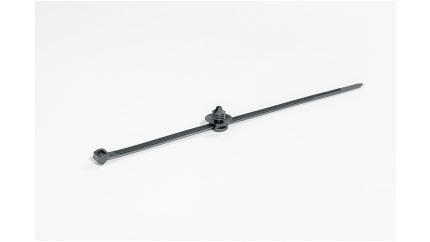 156-00076 | HellermannTyton Cable Tie, 200mm x 4.6 mm, Black Polyamide | RS