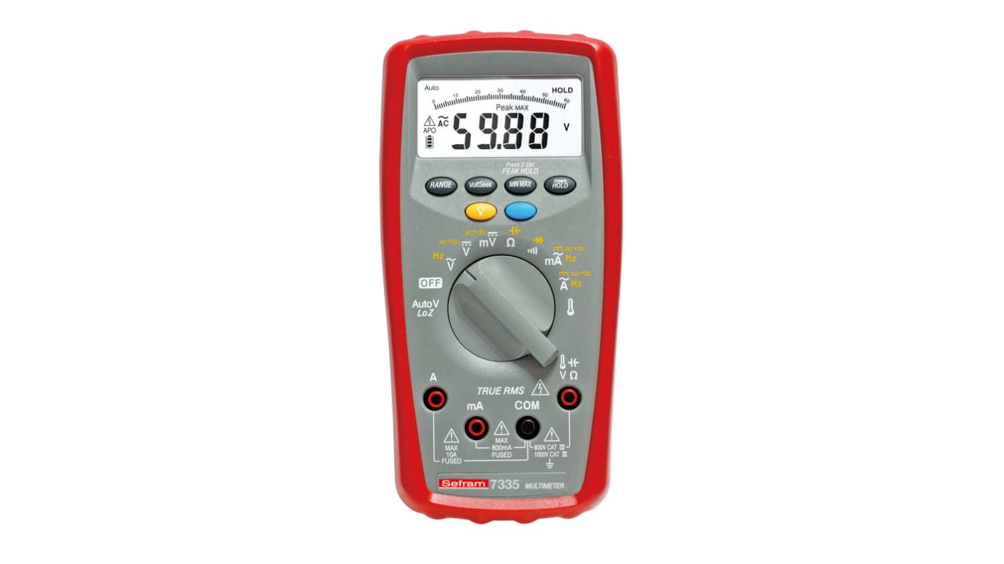 SEFRAM7335 | Sefram 7335 Handheld Digital Multimeter, True RMS, 10A ac ...