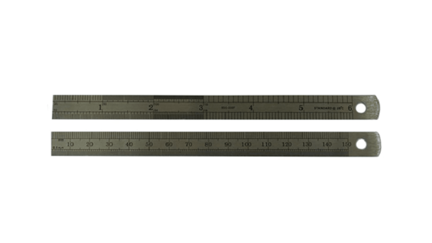 RS PRO 150mm Steel Imperial, Metric Ruler | RS