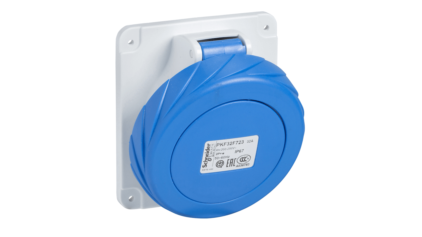 PKF32F723 | Schneider Electric IP67 Angled, Rated At 32A, 200 → 250 V | RS