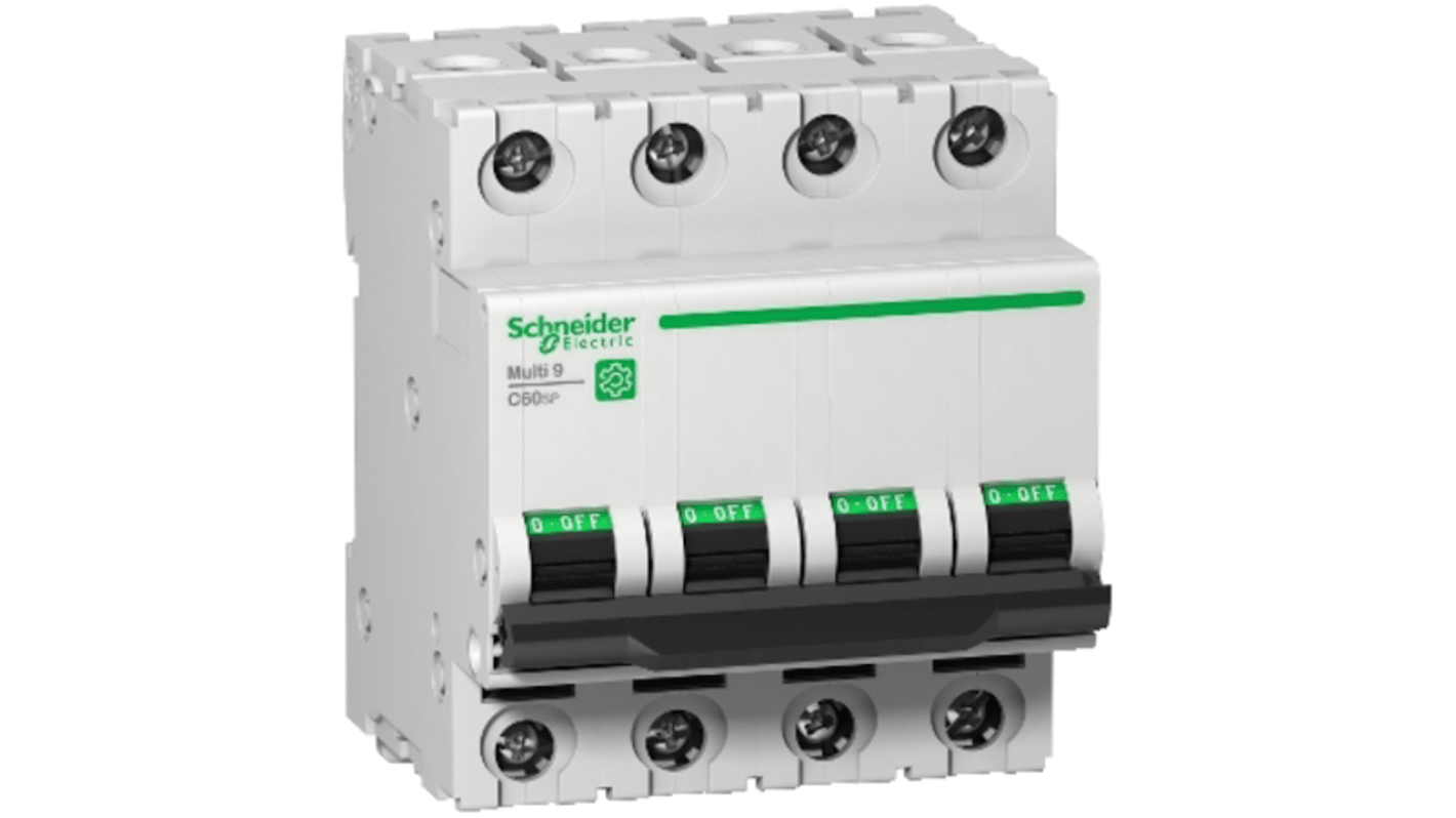 M9F22450 | Schneider Electric Multi 9 MCB, 4P, 50A Curve C, 10 kA ...