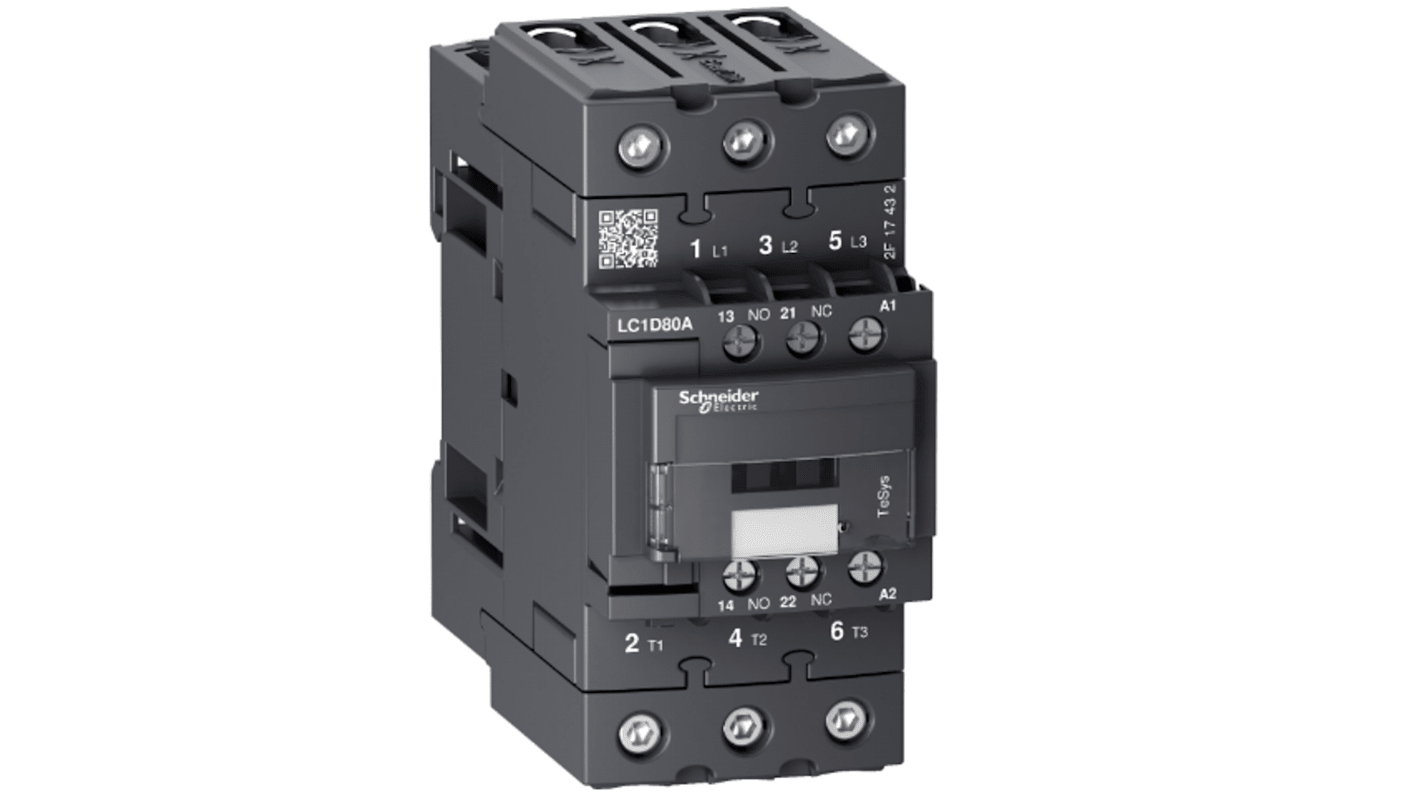 LC1D80AP7 | Schneider Electric TeSys D Contactor, 230 V Coil, 3-Pole ...