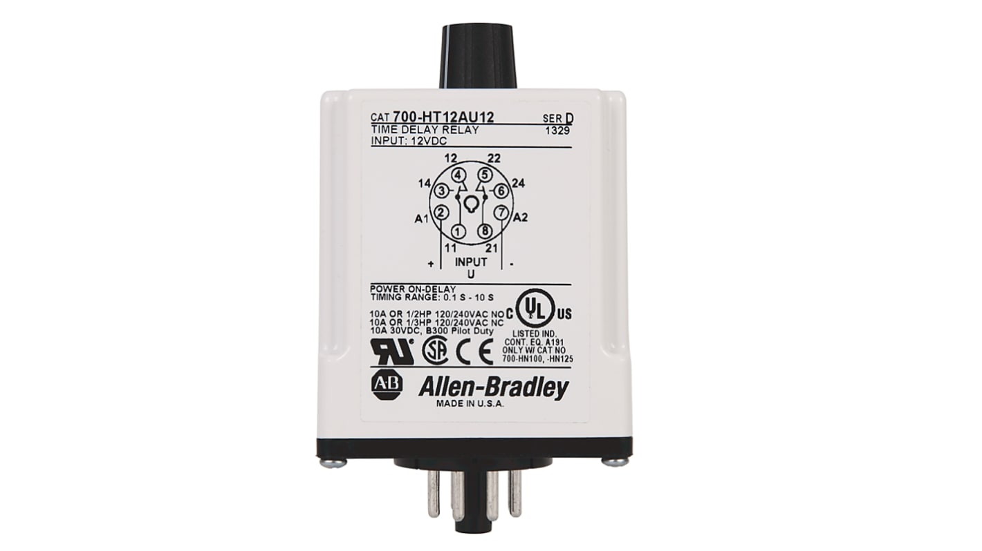 700-HT3 | Rockwell Automation Timer Relay, 12 → 240V ac | RS