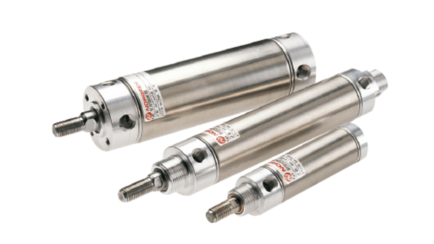 RT/57220/M/80 | Norgren Pneumatic Roundline Cylinder - 20mm Bore, 80mm ...