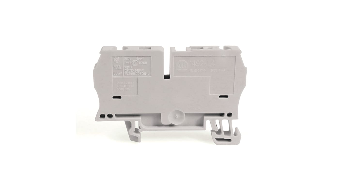 1492-L4-W | Rockwell Automation 1492 Series White DIN Rail Terminal ...