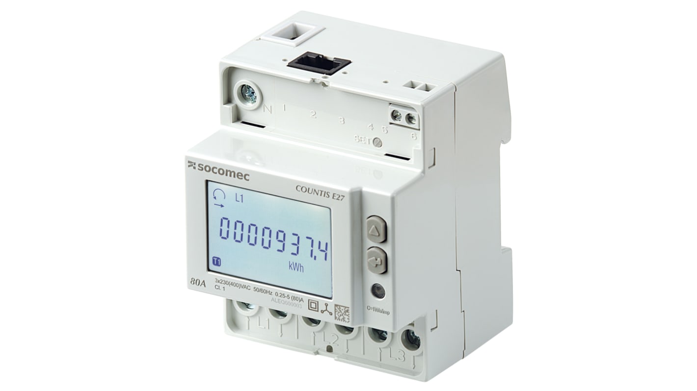 48503064 | Socomec 3 Phase LCD Energy Meter | RS