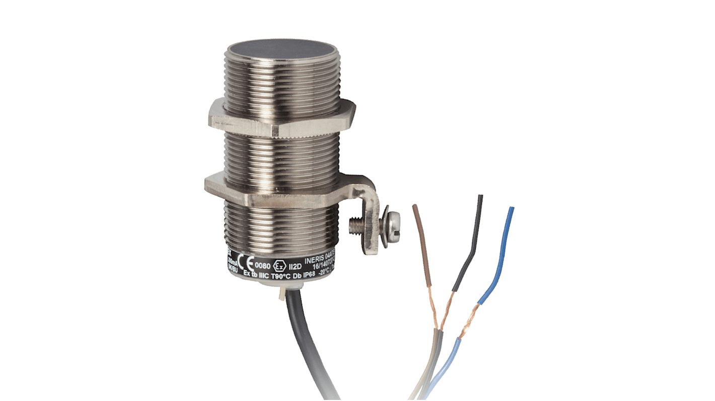 XS630B1PBL10EX | Telemecanique Sensors Inductive Barrel-Style Proximity Sensor, M30 x 1.5, 15 mm ...