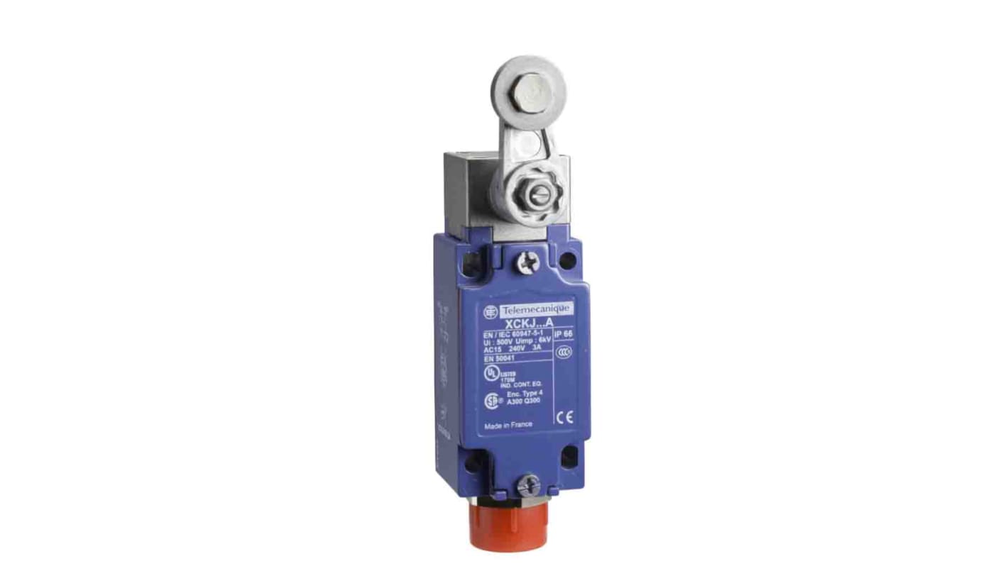 XCKJ10513A | Telemecanique Sensors Roller Lever Limit Switch, 1NC/1NO ...