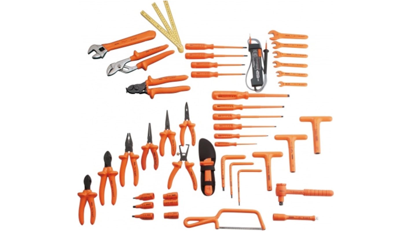 Z-45-TVS | SAM 45 Piece Electricians Tool Kit with Bag, VDE Approved | RS