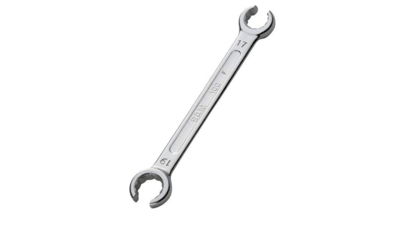 100F-17X19 | SAM Double Ended Open Spanner, 17mm, Metric, No, Double ...