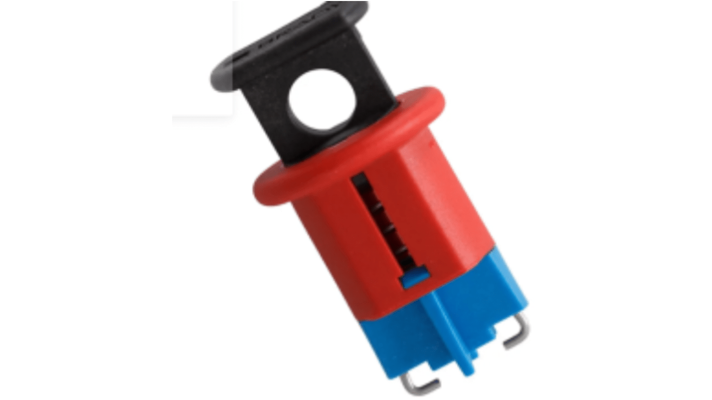 RS PRO Black, Red 1-Lock PVC/Stainless Steel Miniature Circuit Breaker ...