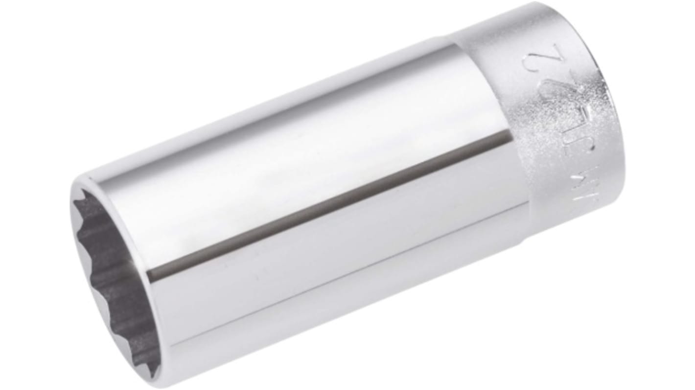 JL-24 | SAM 3/8 in Drive 24mm Deep Socket, 12 point, 63 mm Overall ...