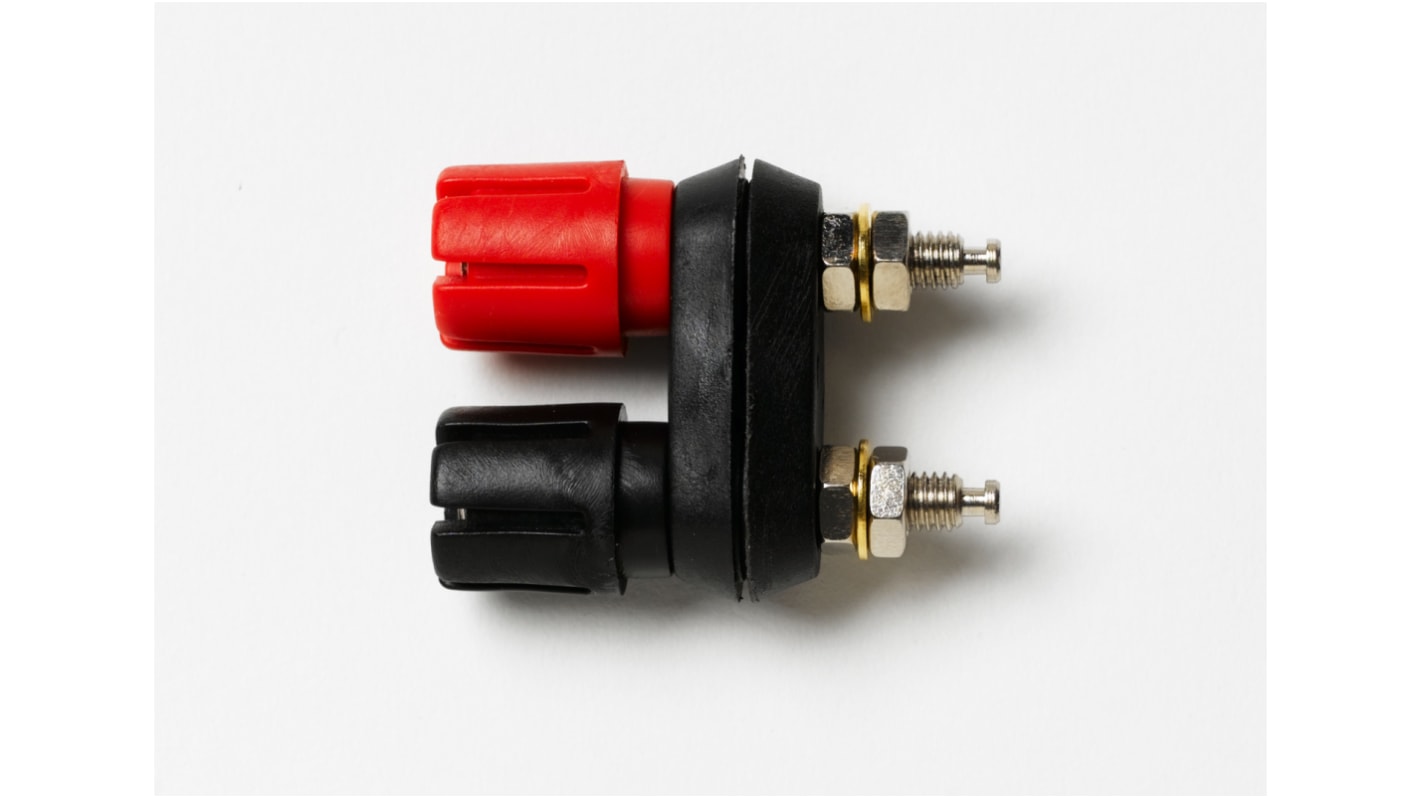 6883 | Pomona 30A, Black, Red Binding Post With Brass Contacts and ...