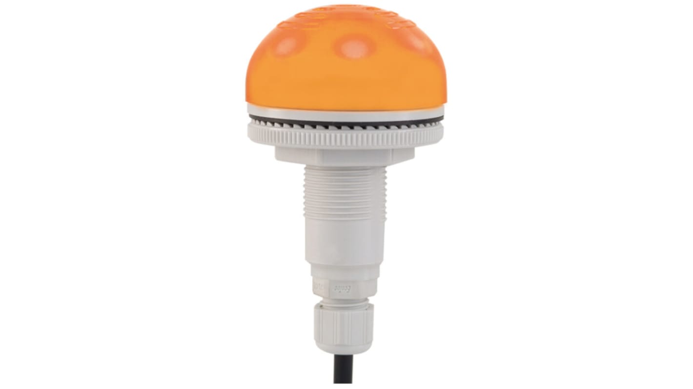 RS PRO Amber Sounder Beacon, 12 V ac/dc, 24 V ac/dc, IP65, Panel Mount | RS