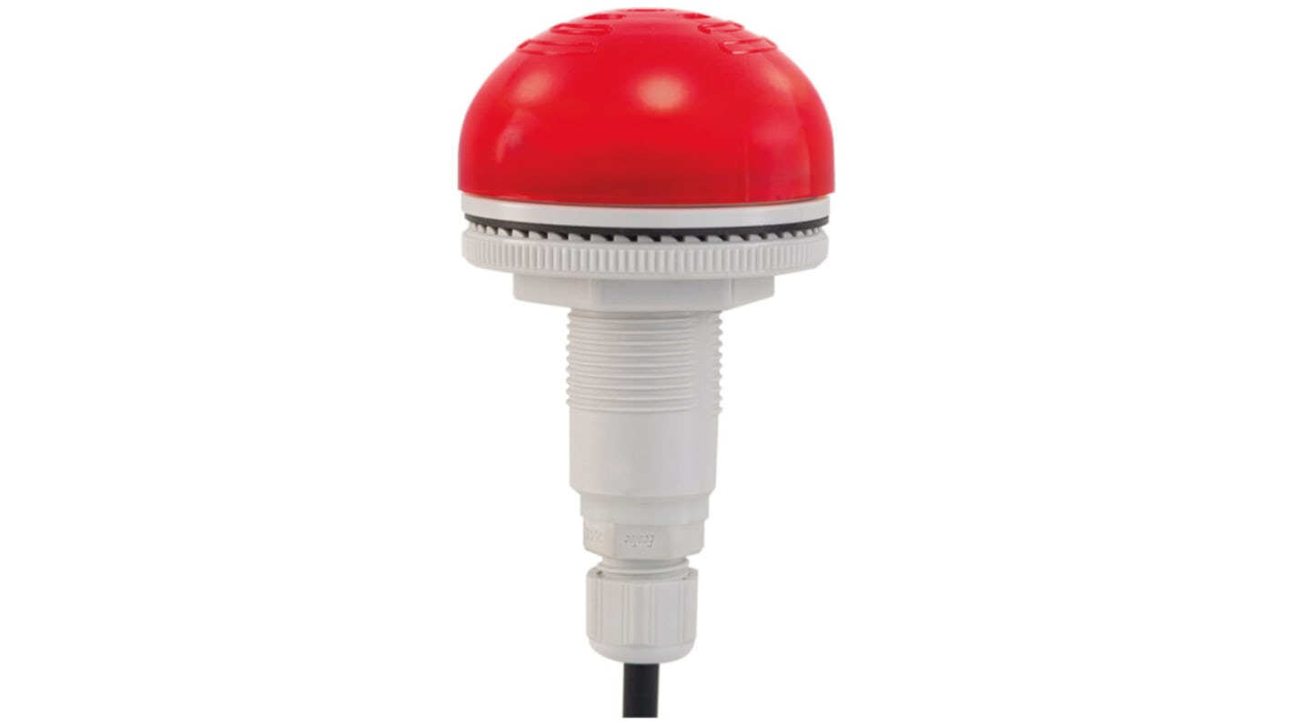 RS PRO Red Sounder Beacon, 12 V ac/dc, 24 V ac/dc, IP65, Panel Mount | RS
