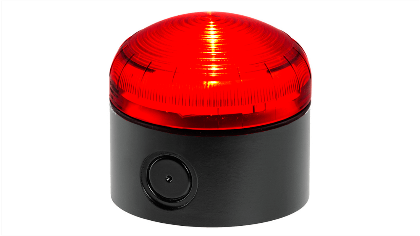 RS PRO Red Steady Beacon, 12 V ac/dc, 24 V ac/dc, Screw Mount, LED Bulb ...