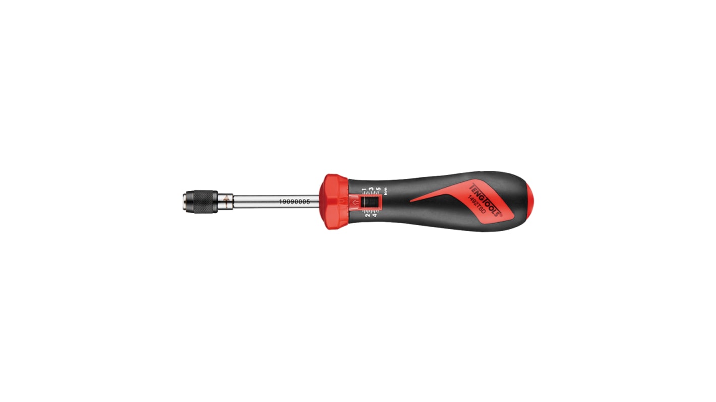 1492TSD | Teng Tools Adjustable Hex Torque Screwdriver, 1 → 5Nm, 1/4 in ...
