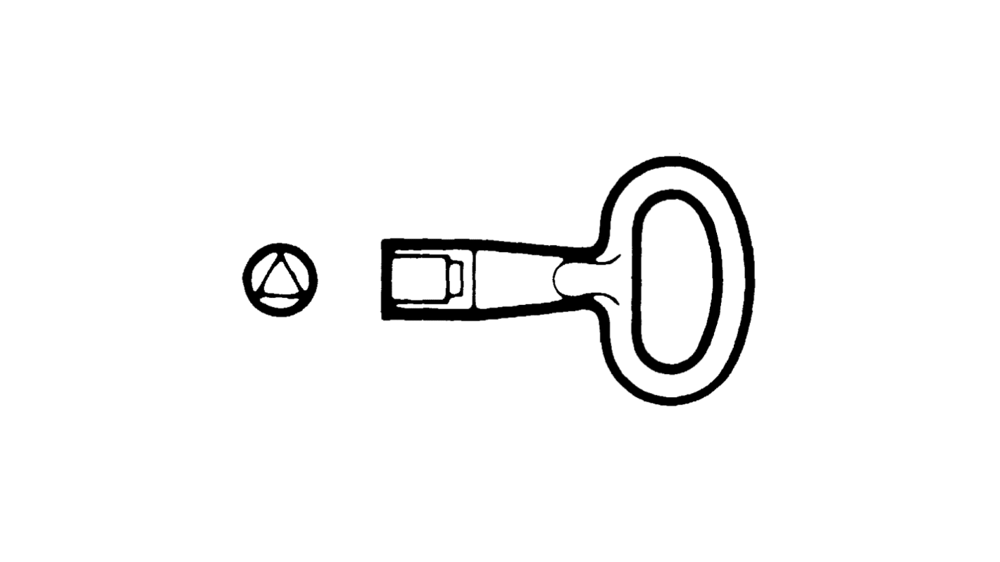 NSYLT8 | Schneider Electric NSYL Series 8mm Triangular Key For Use With ...