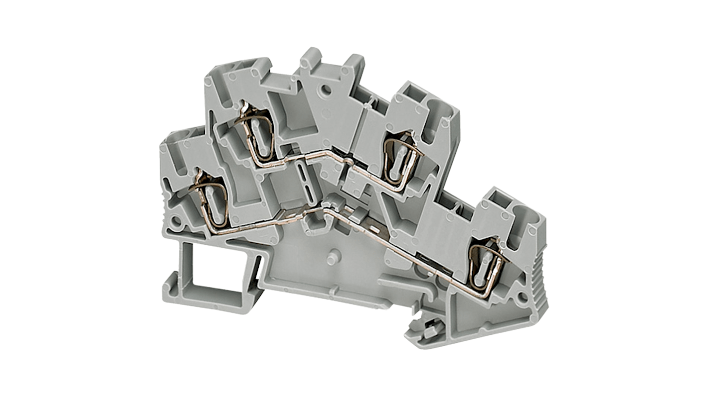 NSYTRR24D | Schneider Electric TRR Series Grey Double Level Terminal ...