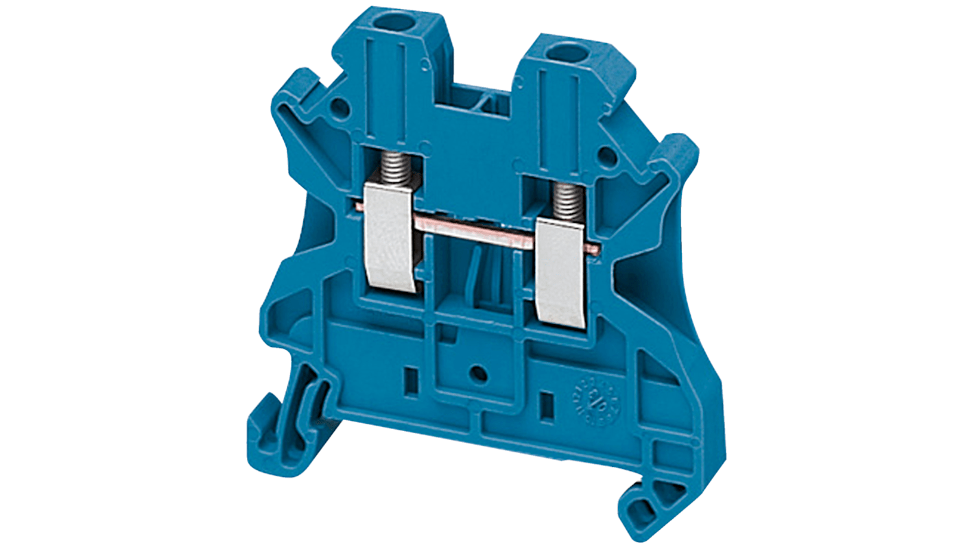 NSYTRV22BL | Schneider Electric TRV Series Blue Feed Through Terminal ...