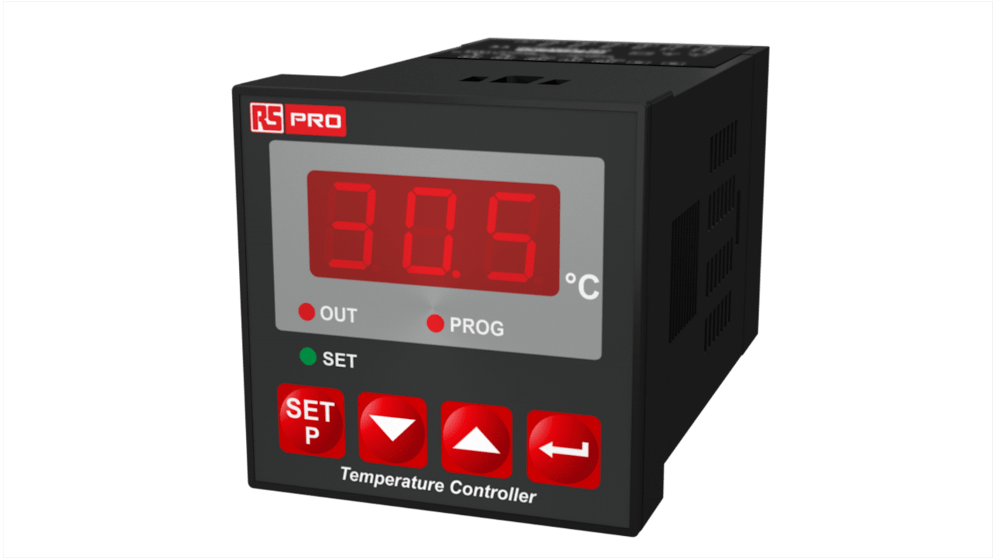RS PRO Panel Mount On/Off Temperature Controller, 48 x 48mm 1 Input, 1 ...